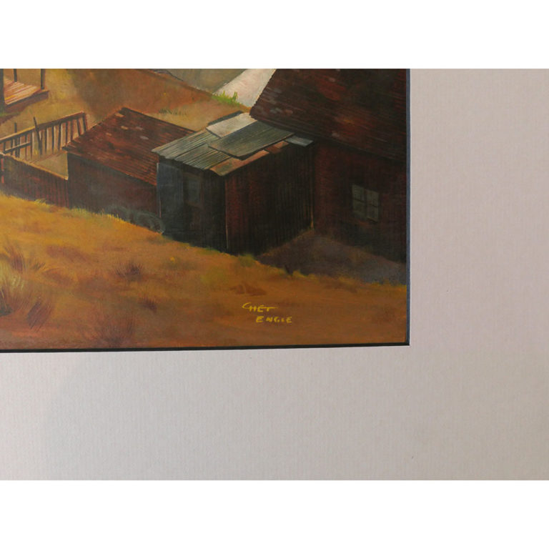 "Virginia City" by Chet Engles Oil on Board || TFTM Melrose